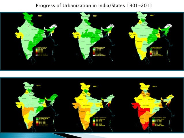 Trends of Urbanization in india (IIPS,Mumbai) | PPTX | Land and Farms ...