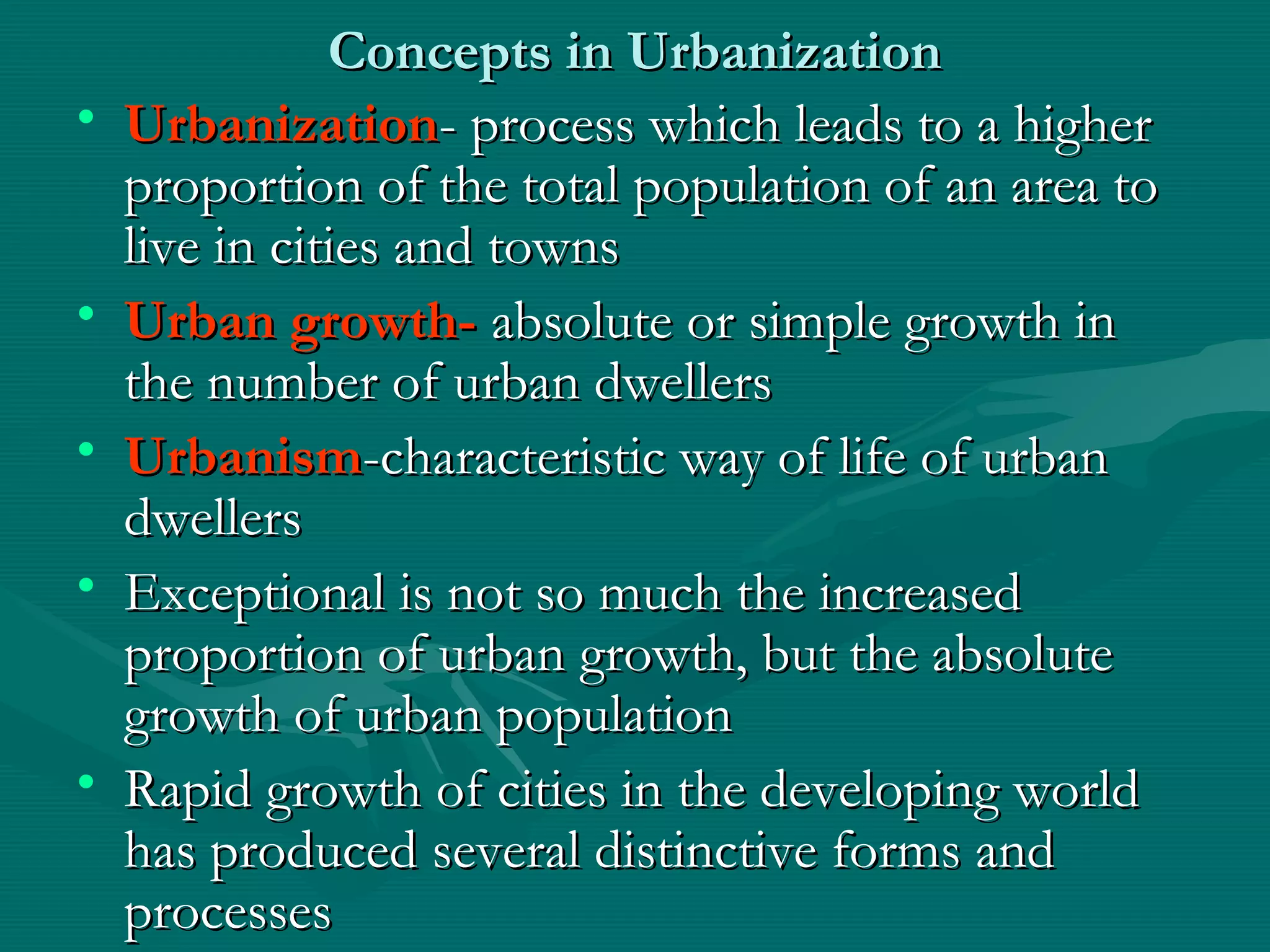 Urbanization in the_developing_world | PPT