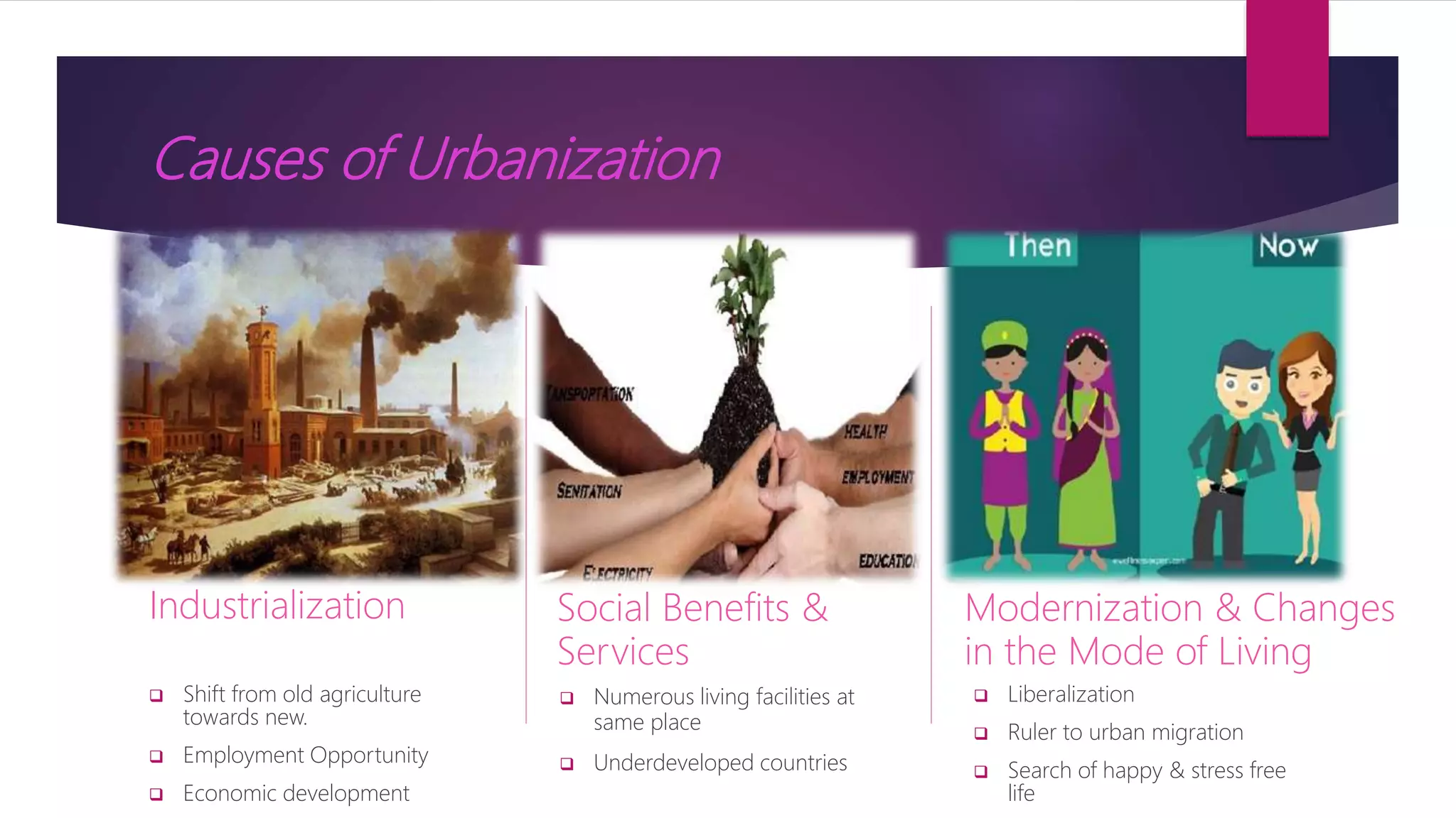 Urbanization its cause & its consequence | PPTX