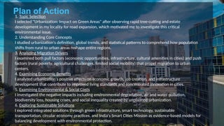 Urbanization Portfolio & Impact on Green Covers | PPTX
