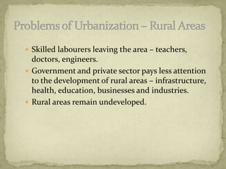 Urbanization in Jamaica: A Presentation to the Government | PPTX