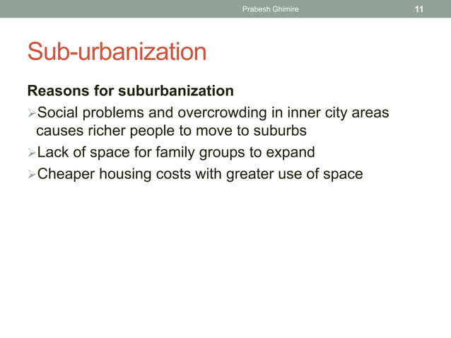 Urbanization Process | PPTX | Geography | Science