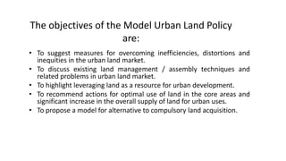 Urban land policies | PPTX
