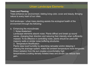 Urban Landscape Elements | PPT