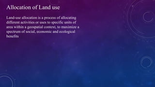 Urban land use and urban land value | PPTX