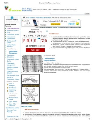 Urban land use patterns & land forms | PDF