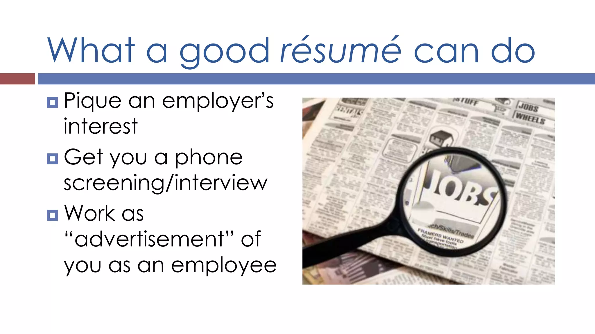 Job Hunters - Resume & Interview Readiness | PPTX