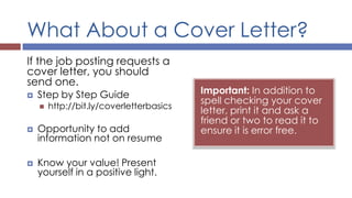 Job Hunters - Resume & Interview Readiness | PPTX