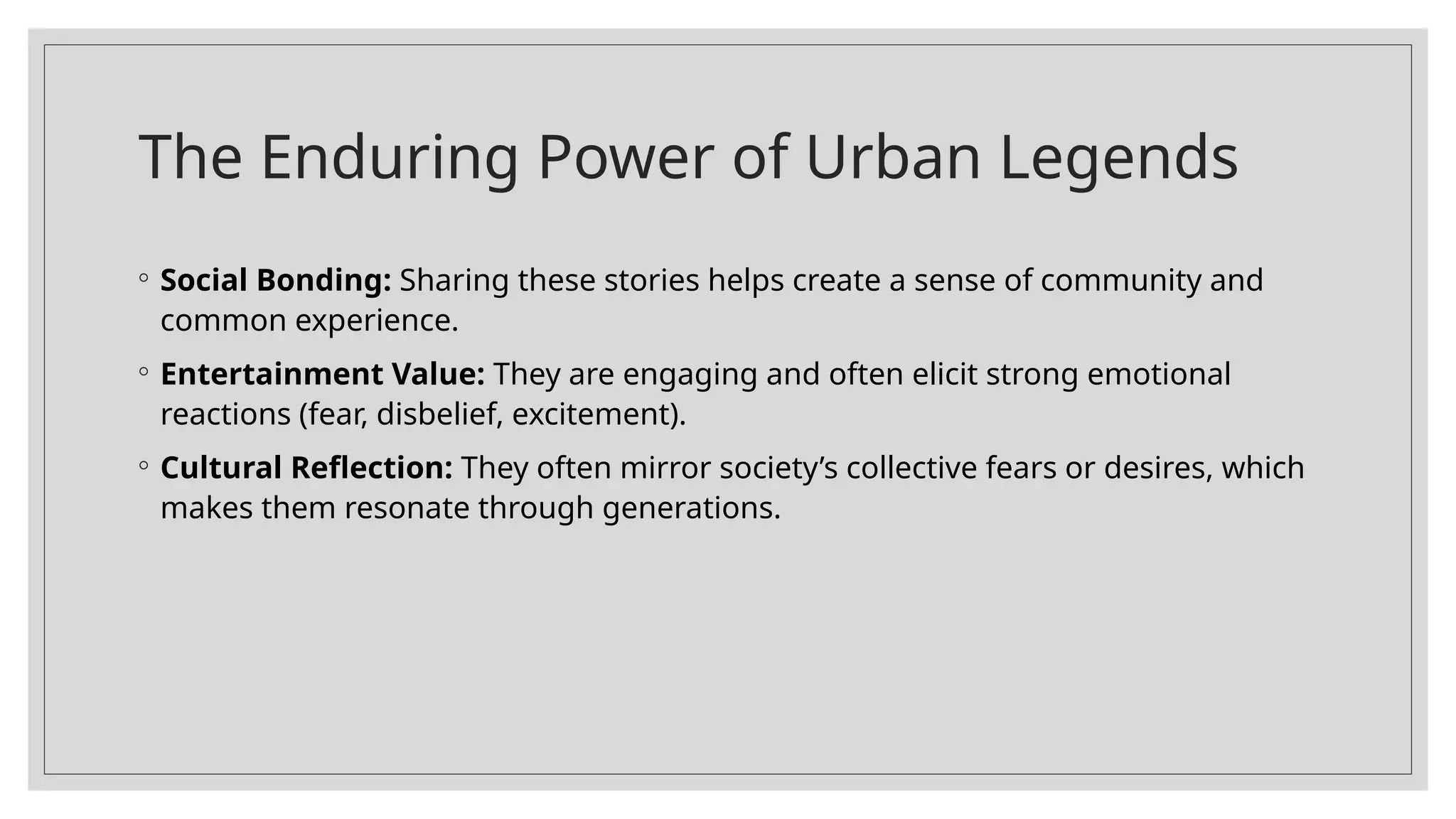 a presentation on Urban Legends, Myths and Mysteries.pptx