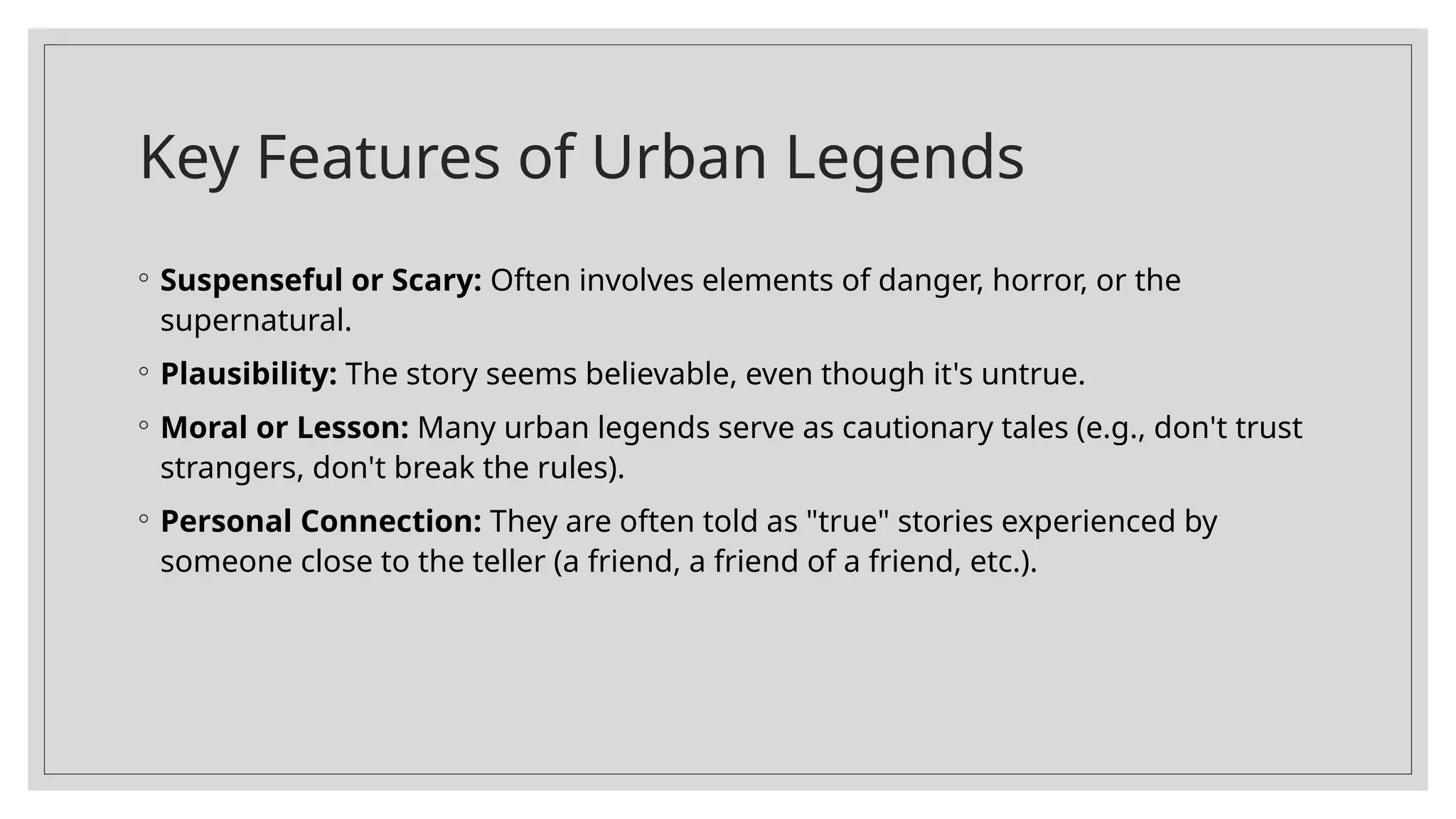 a presentation on Urban Legends, Myths and Mysteries.pptx