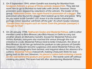 Assassination Of Mahatma Gandhi | PPTX