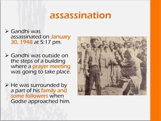 Assassination Of Mahatma Gandhi | PPTX