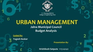 Jalna Municipal Council Budget Analysis | PPTX