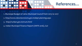 Jalna Municipal Council Budget Analysis | PPTX