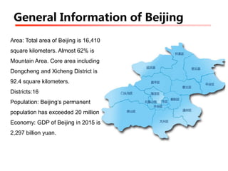 [Urban management policy training] beijing city presentation | PDF