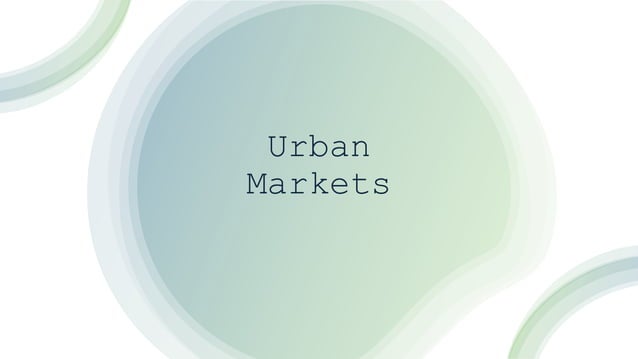 Urban Markets and their functions in communities | PPTX | Malls ...