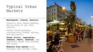 Urban Markets and their functions in communities | PPTX