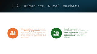 Urban Markets and their functions in communities | PPTX