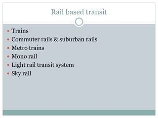 Urban mass transportation system | PPTX