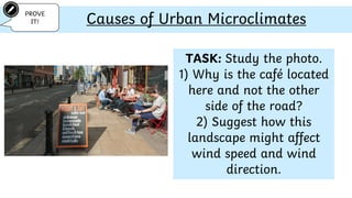 KS3 Lesson on Urban Microclimates (Weather and Climate) | PPTX