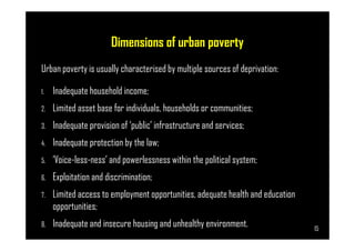 Urban mobility and poverty: issues and schemes | PDF