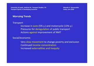 Urban Mobility Challenges in Developing Countries - the Case of Latin ...
