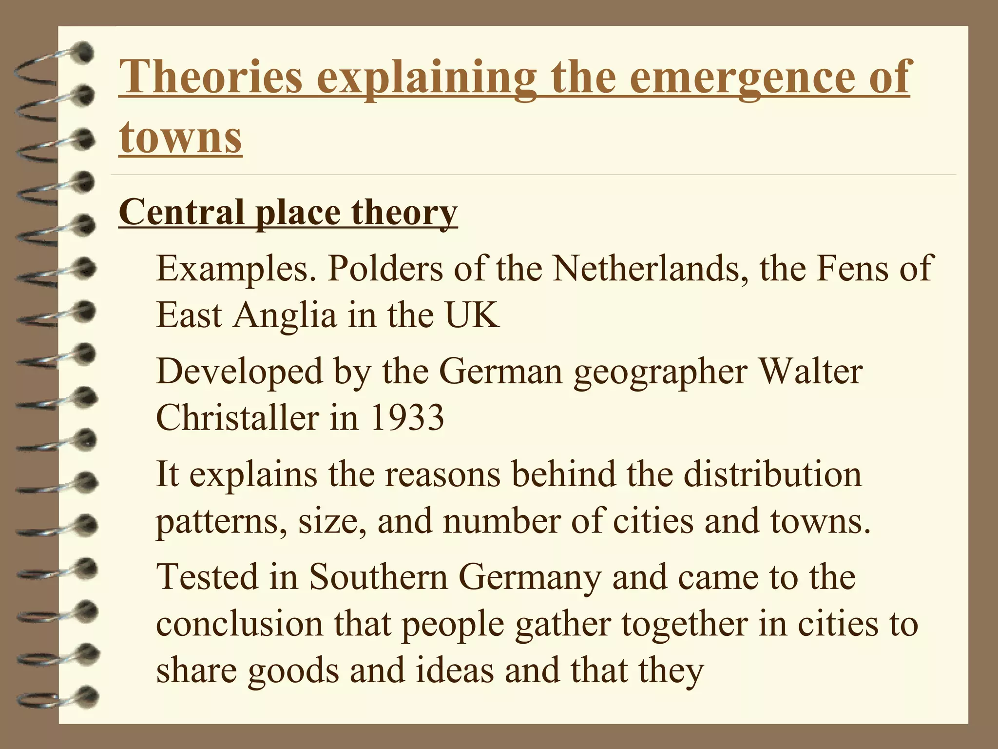 Urban Planning theories and models | PPT