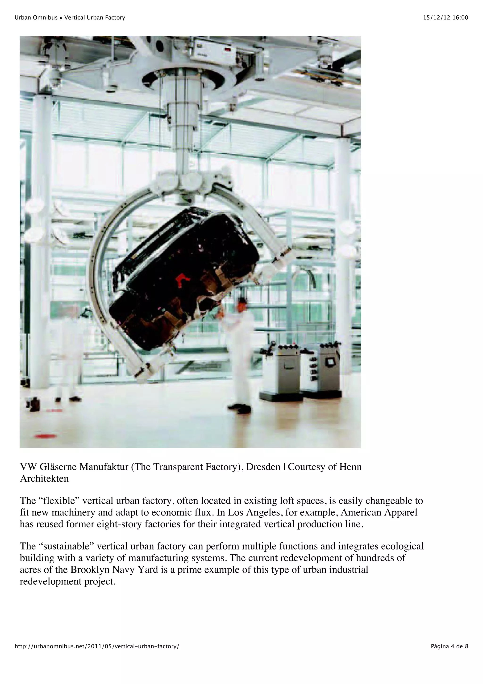 Urban omnibus » vertical urban factory | PDF