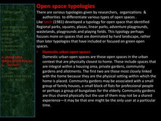 Urban open space | PPTX