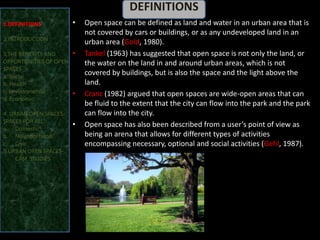 Urban open space | PPTX