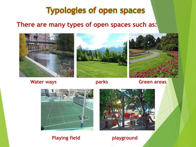 Urban open spaces | PPTX | Parks | Attractions