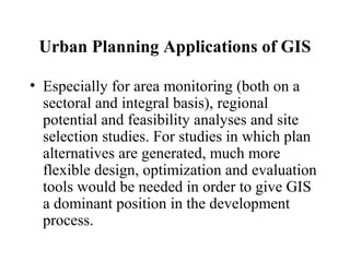 Urban planing & gis | PPT