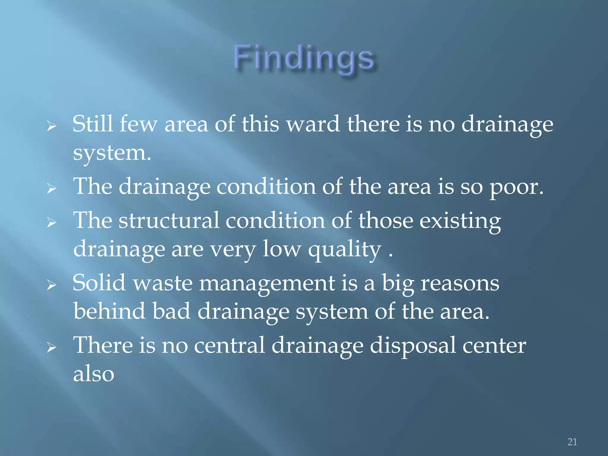 Drainage Problem Analysis of Pabna City(Ward-10) | PPTX