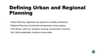 Urban and Regional planning introduction | PPTX
