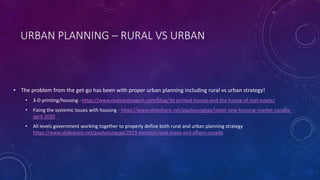 Urban and Rural Planning| What's next | PPTX