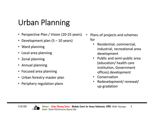 Urban planning 01 the scope for urban planning in society | PPT