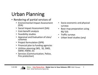 Urban planning 01 the scope for urban planning in society | PDF