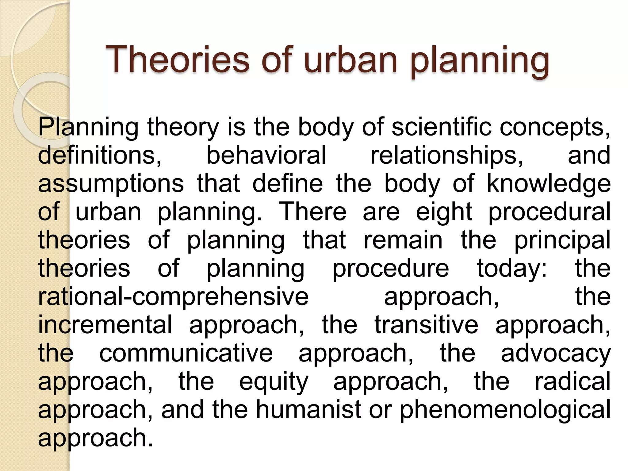 Urban planning | PPTX
