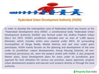 Urban planning departments in Hyderabad | PPT