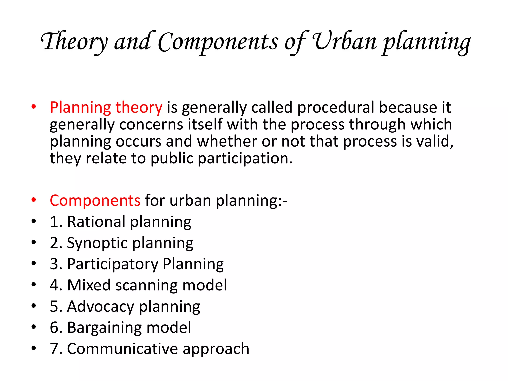 Urban planning in india | PPTX