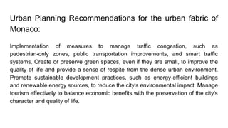 Urban Planning Analysis of Monaco Europe | PDF