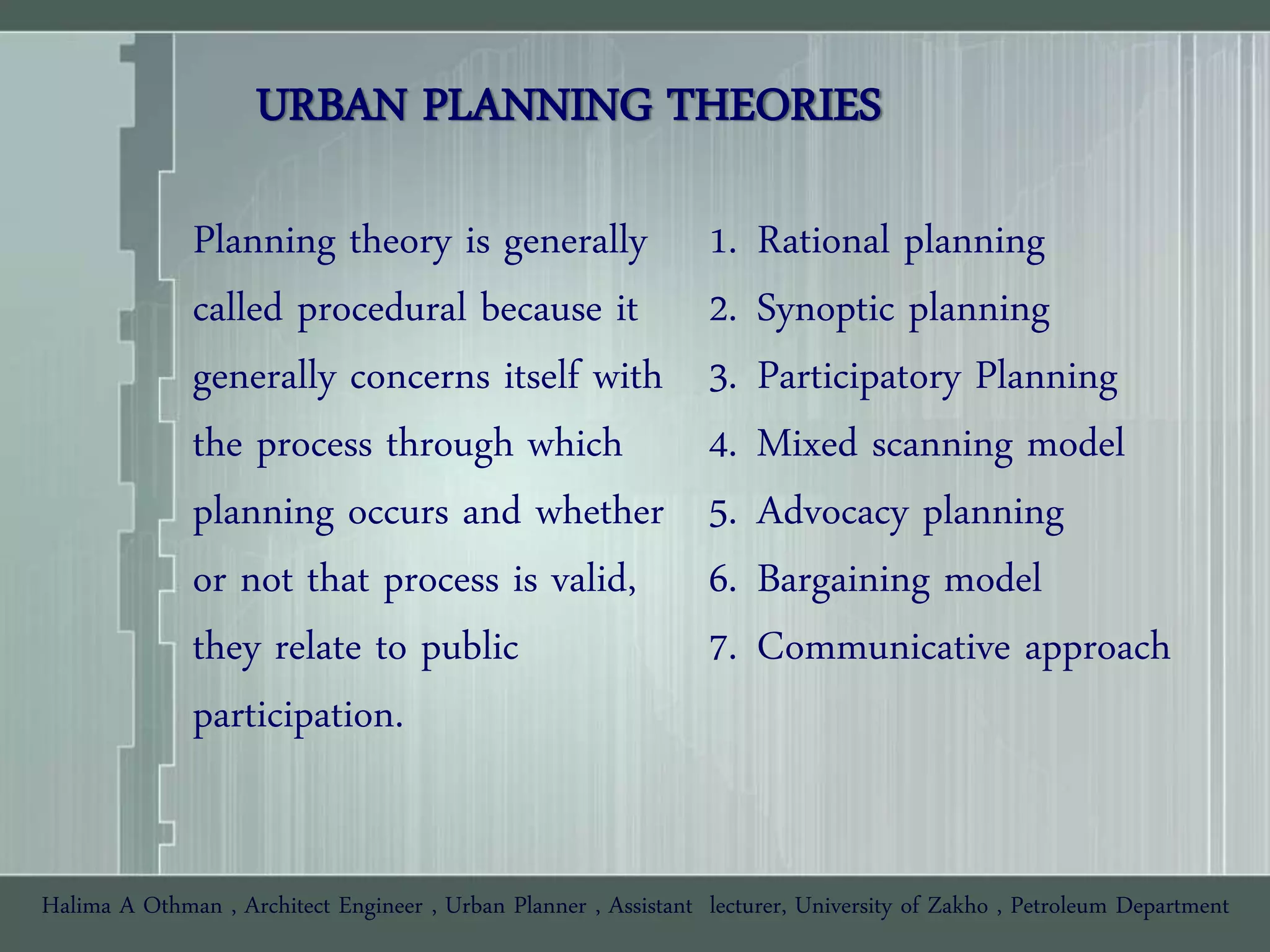 Urban planning presentation 01 | PPTX
