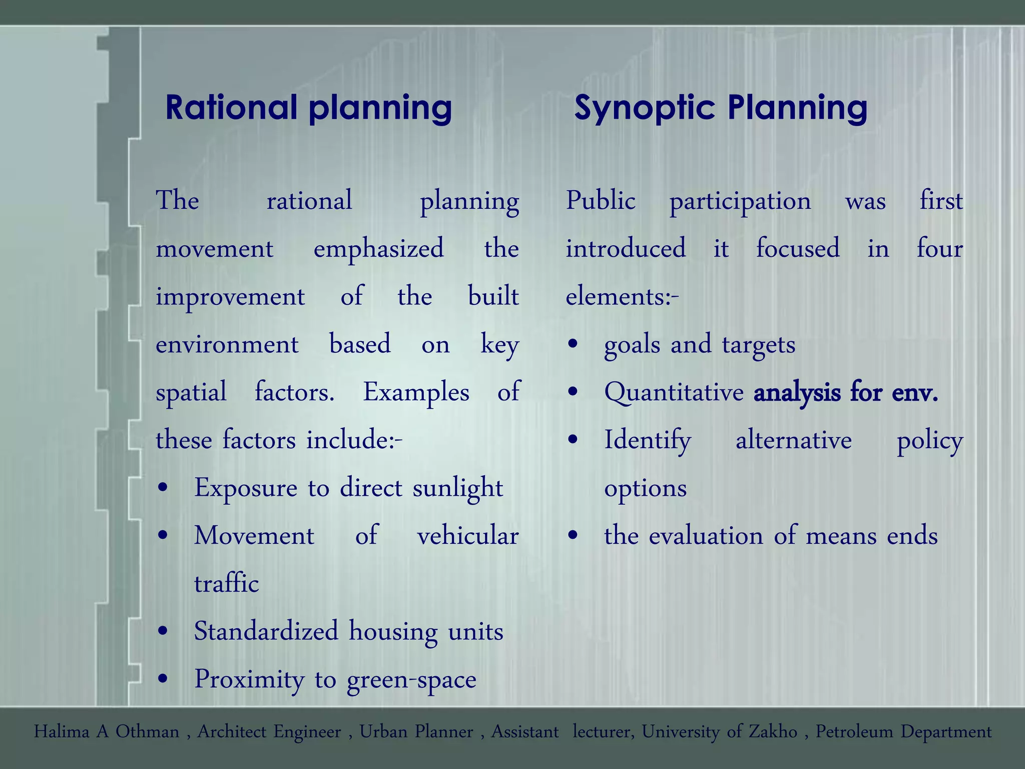 Urban planning presentation 01 | PPTX