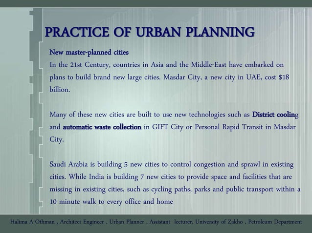 Urban planning presentation 01 | PPTX | Civil Engineering Industry ...