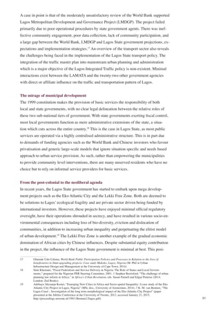 Urban planning processes in lagos executive summary | PDF