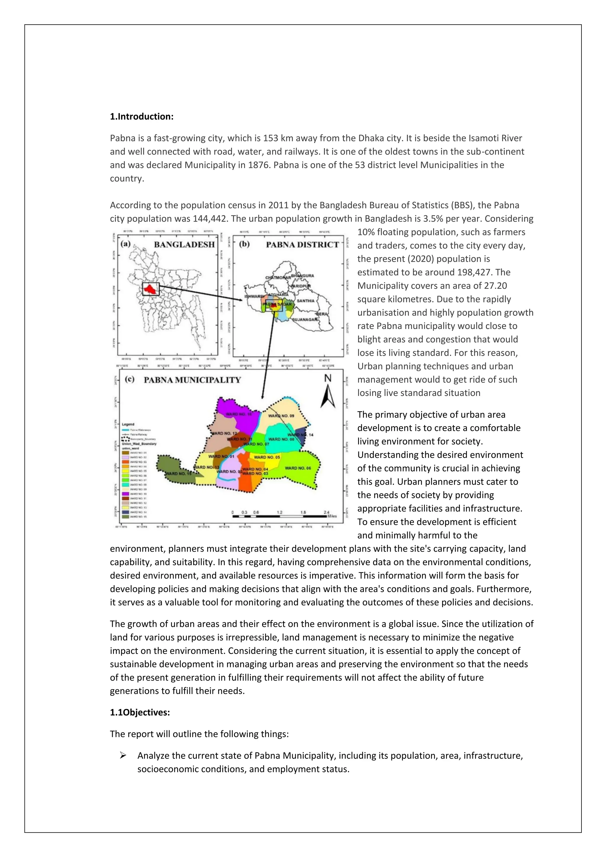 Assessment and Future Land Requirements Of Urban areas And Facilities ...