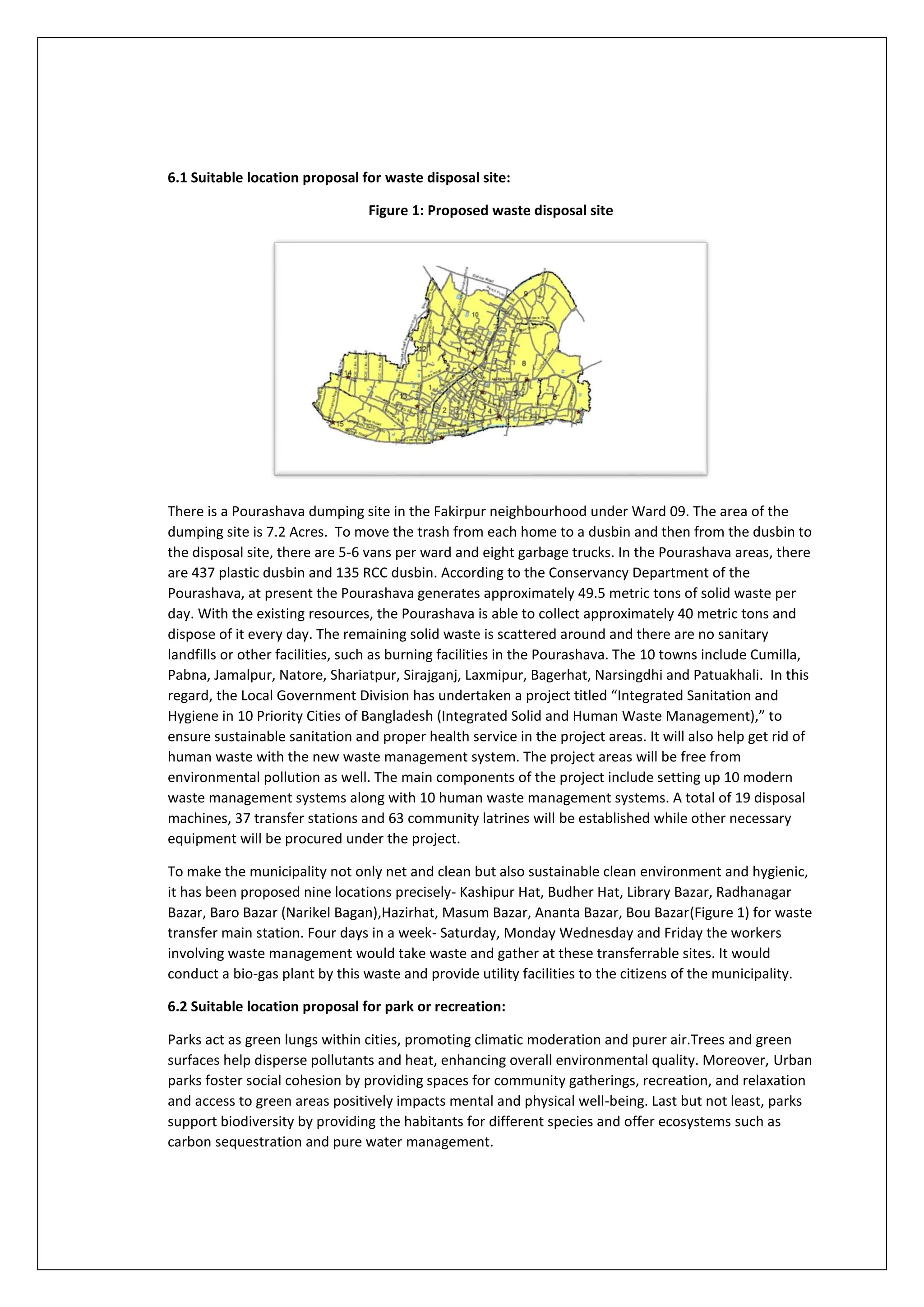 Assessment and Future Land Requirements Of Urban areas And Facilities ...