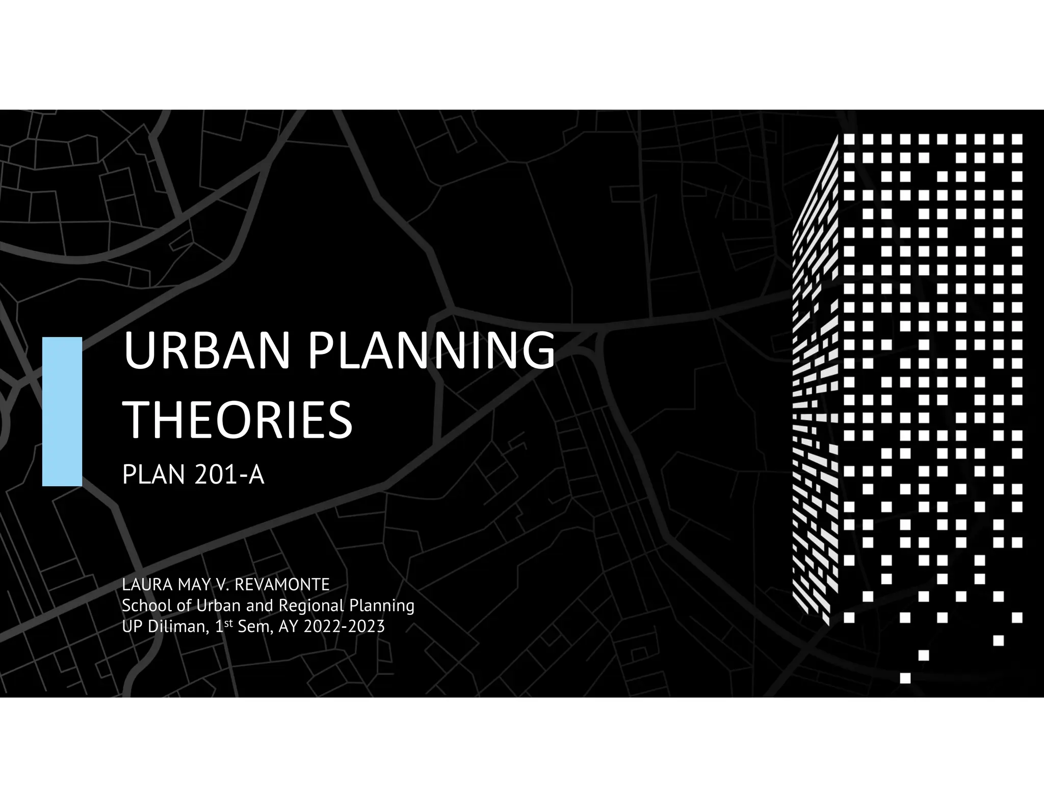 Urban planning theories guide how cities develop and function | PDF