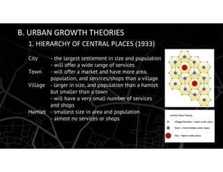 Urban planning theories guide how cities develop and function | PDF