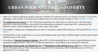 Urban poverty in bangladesh | PPTX